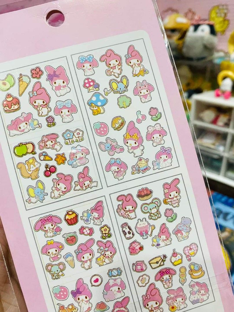 Sanrio My Melody Sticker Set, Hobbies & Toys, Stationary & Craft ...