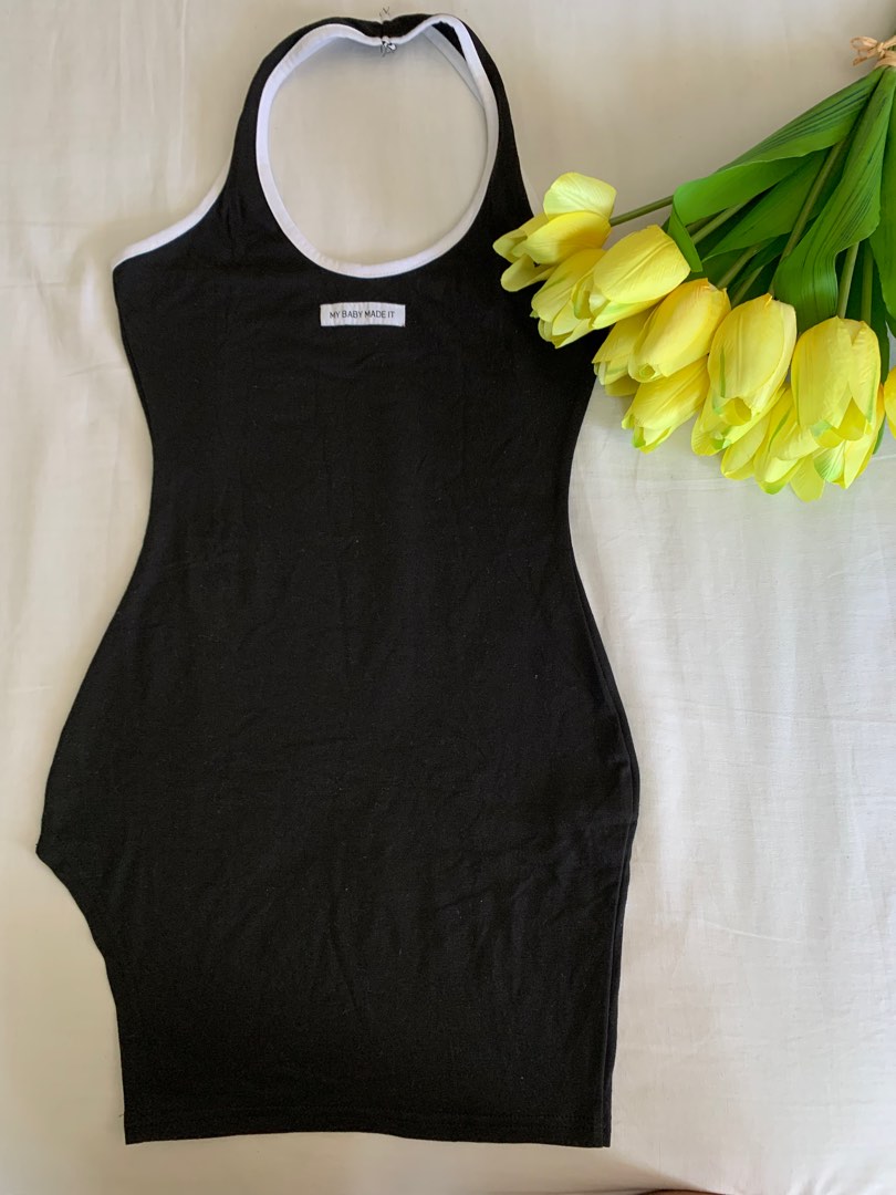 Sexy Black Body Hugger Dress xs- small, Women's Fashion, Dresses & Sets ...