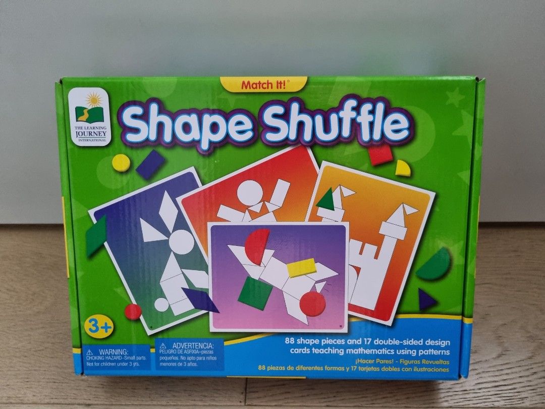 Shape Shuffle Learning Game, Hobbies & Toys, Toys & Games on Carousell