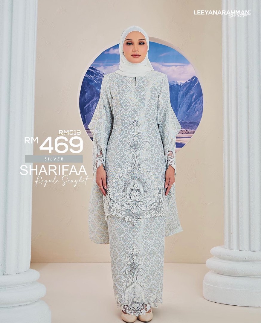 Sharifaa Royale Songket Leeyanarahman Size XL Free Pos, Women's Fashion ...