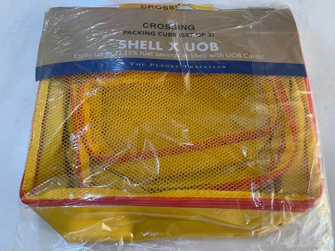 Shell UOB Packing Cube (Set of 3), Hobbies & Toys, Stationery & Craft ...