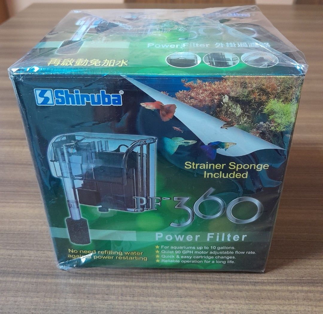 Shiruba PF 360 Aquarium Hang-on Back Filter, Pet Supplies, Homes ...