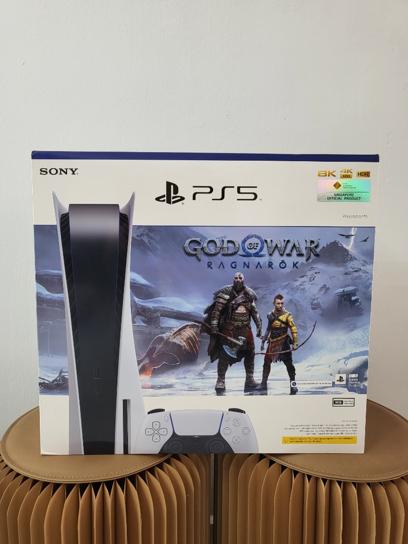 Sony PlayStation 5 Console - God Of War Ragnarok Bundle, Video Gaming ...