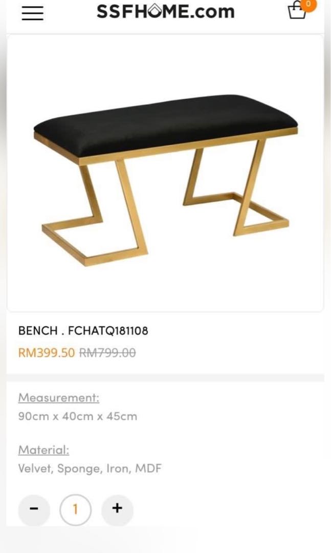 Ssf bench, Furniture & Home Living, Furniture, Chairs on Carousell