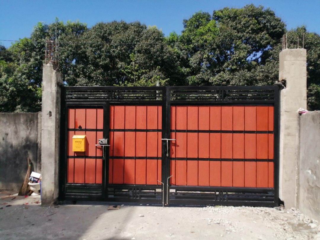Steel Gate With Service Gate, Commercial & Industrial, Construction ...