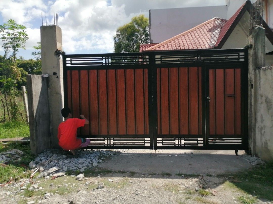 Steel Gate With Service Gate, Commercial & Industrial, Construction ...