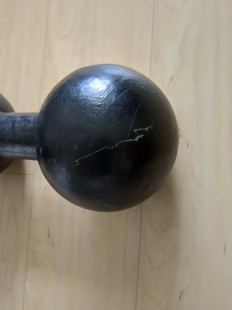 Strong man 'circus' globe dumbbell thick grip, Sports Equipment ...