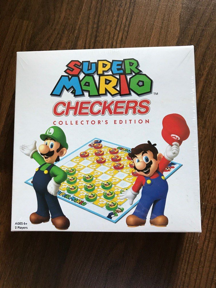SUPER MARIO CHECKERS, Hobbies & Toys, Books & Magazines, Comics & Manga ...