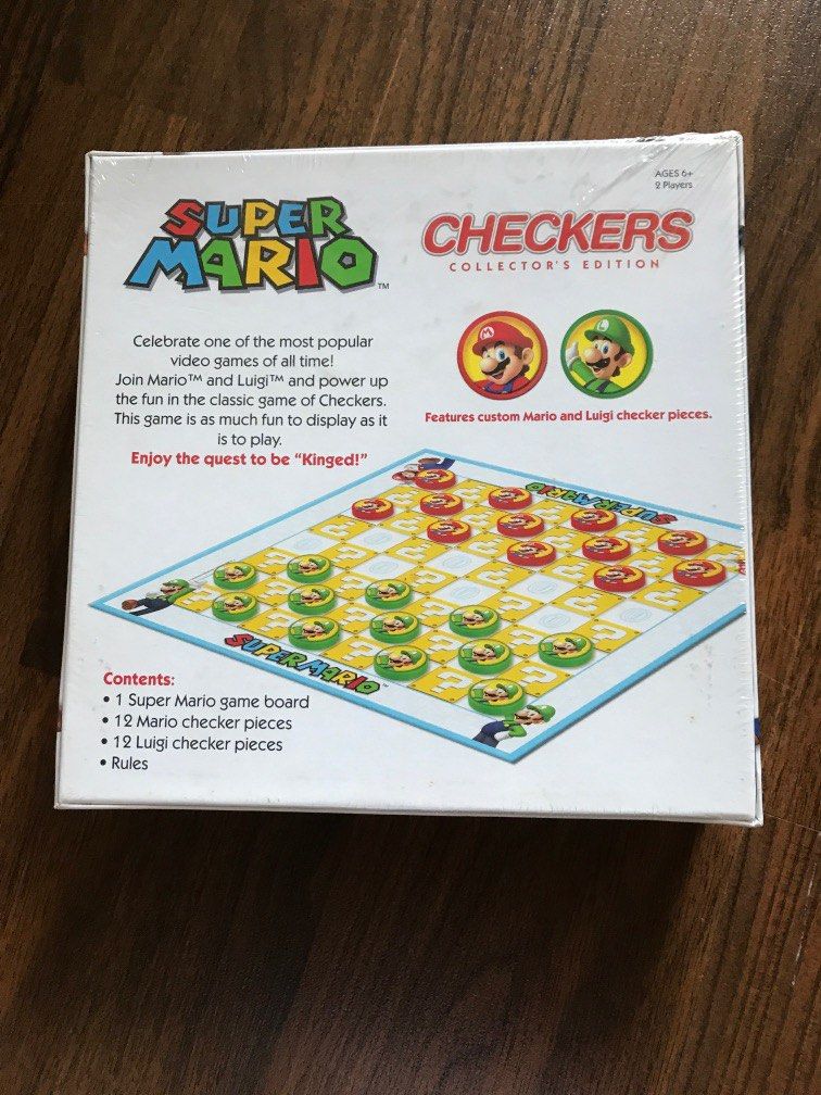 SUPER MARIO CHECKERS, Hobbies & Toys, Books & Magazines, Comics & Manga ...