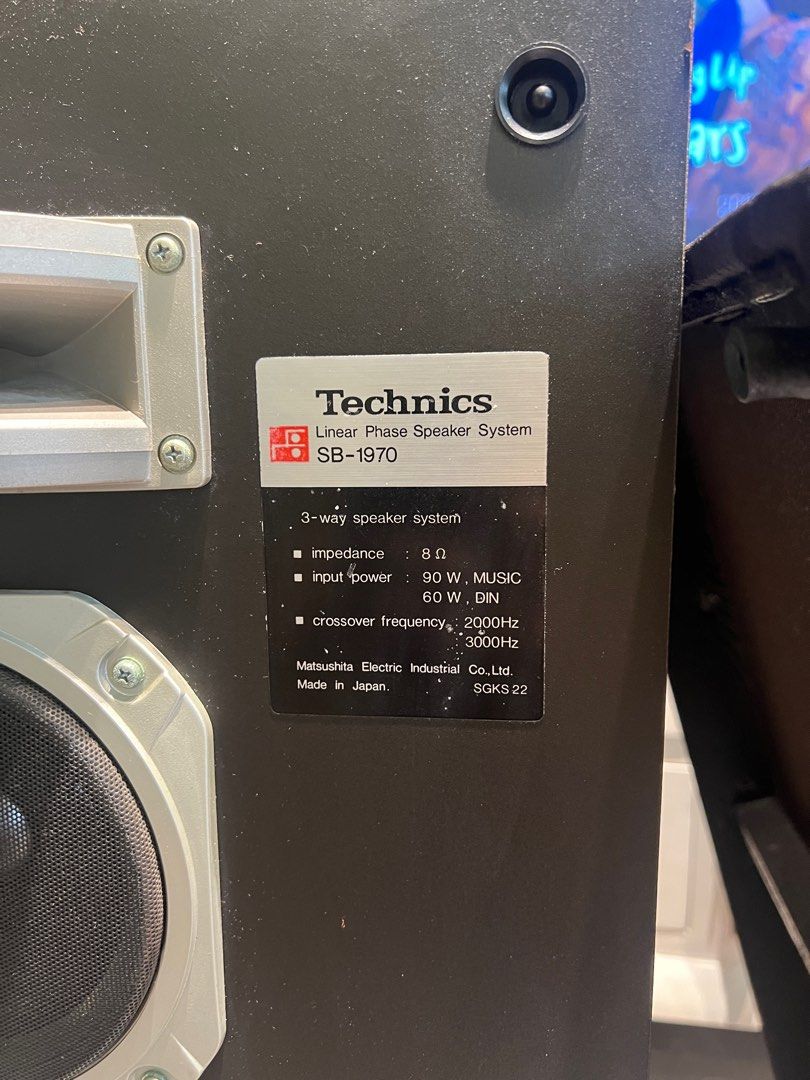 Technics SB-1970 / sb 1970 tower speaker , Audio, Soundbars, Speakers ...