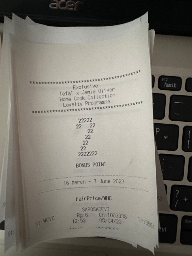 Tefal & Jamie Oliver NTUC point, Tickets & Vouchers, Vouchers on Carousell