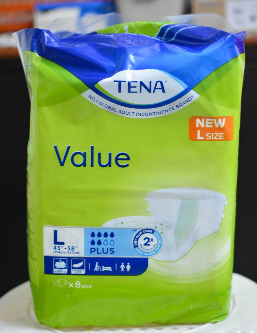 Tena adult diaper, Health & Nutrition, Assistive & Rehabilatory Aids ...
