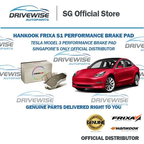 Tesla Model 3/Tesla Model S Hankook Frixa High Performance Brake Pad/SG ...