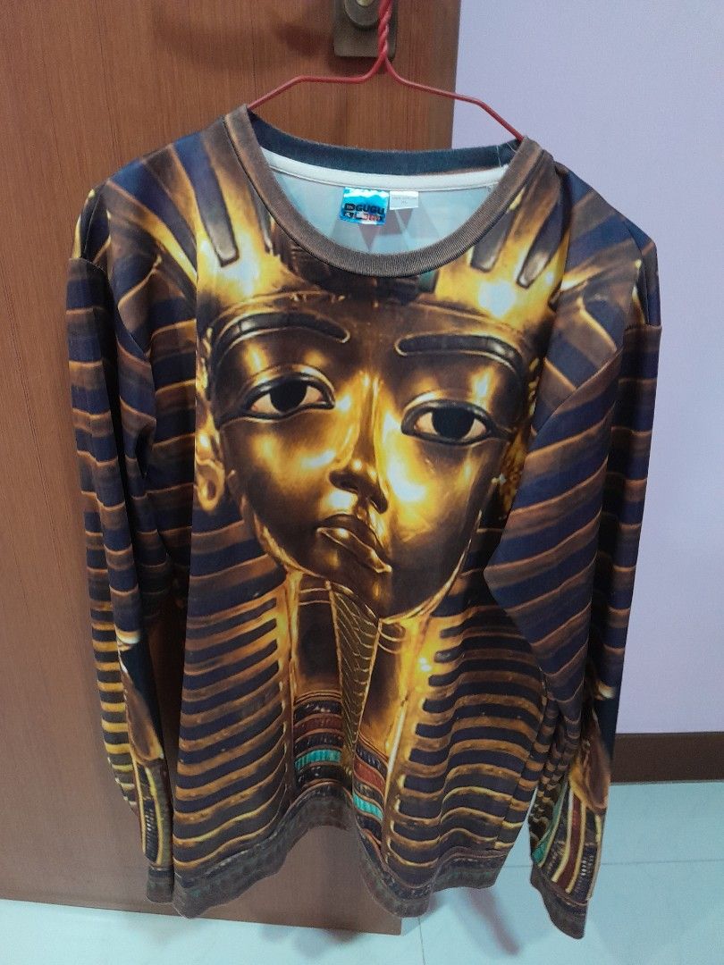 Egyptian; Long Sleeve Top- front and back. Fully printed., Men's ...