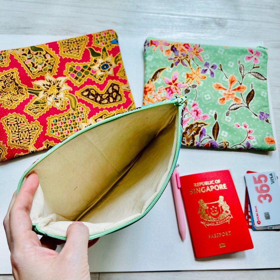 The Must-Have Batik Pouch Handmade in Singapore, Hobbies & Toys ...