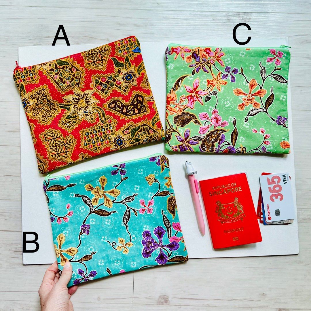 The Must-Have Batik Pouch Handmade in Singapore, Hobbies & Toys ...