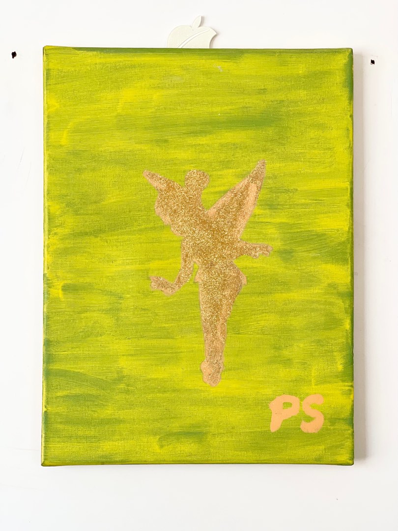 Tinkerbell Painting can be displayed on Walls on Carousell