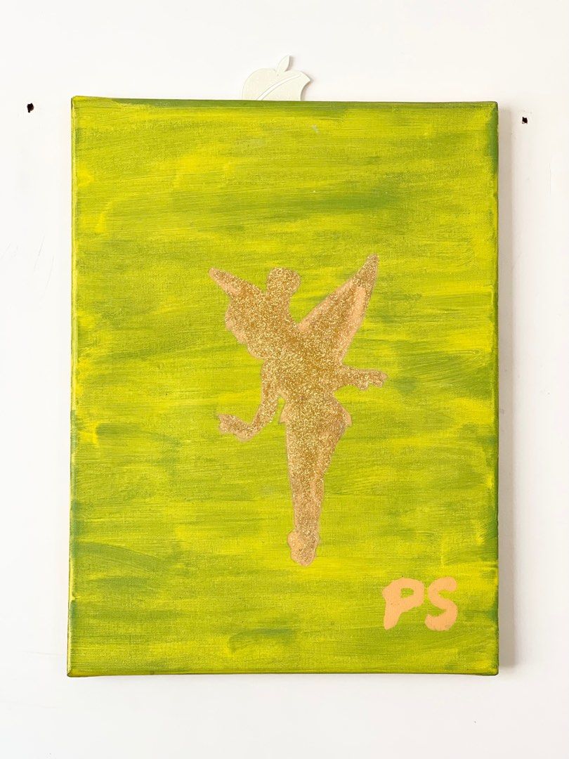 Tinkerbell Painting can be displayed on Walls on Carousell