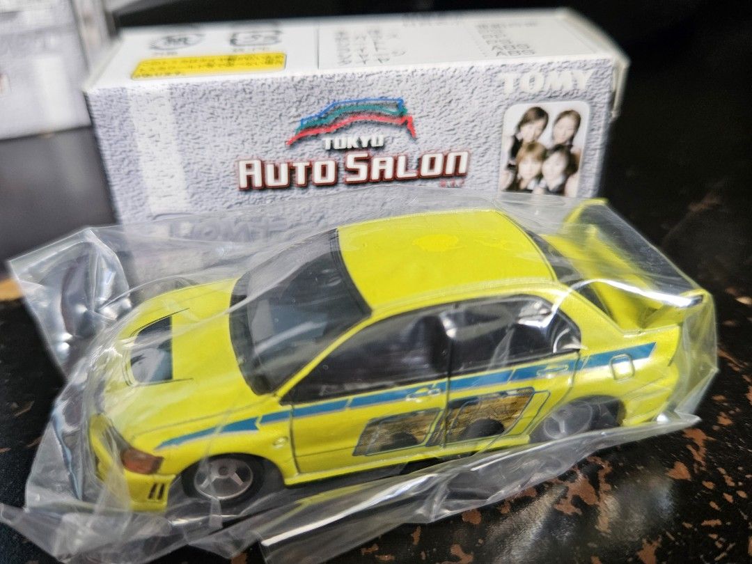 Tomica Tokyo Auto Salon Mitsubishi Evolution VII pair free Nissan ...