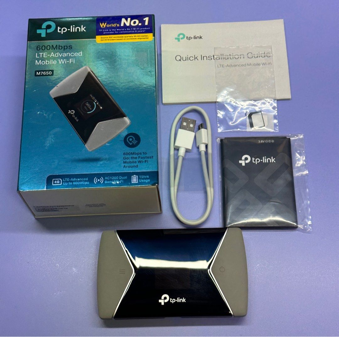 Tp-link Mobile Wi-Fi Router 4G LTE M7650, Computers & Tech, Parts ...
