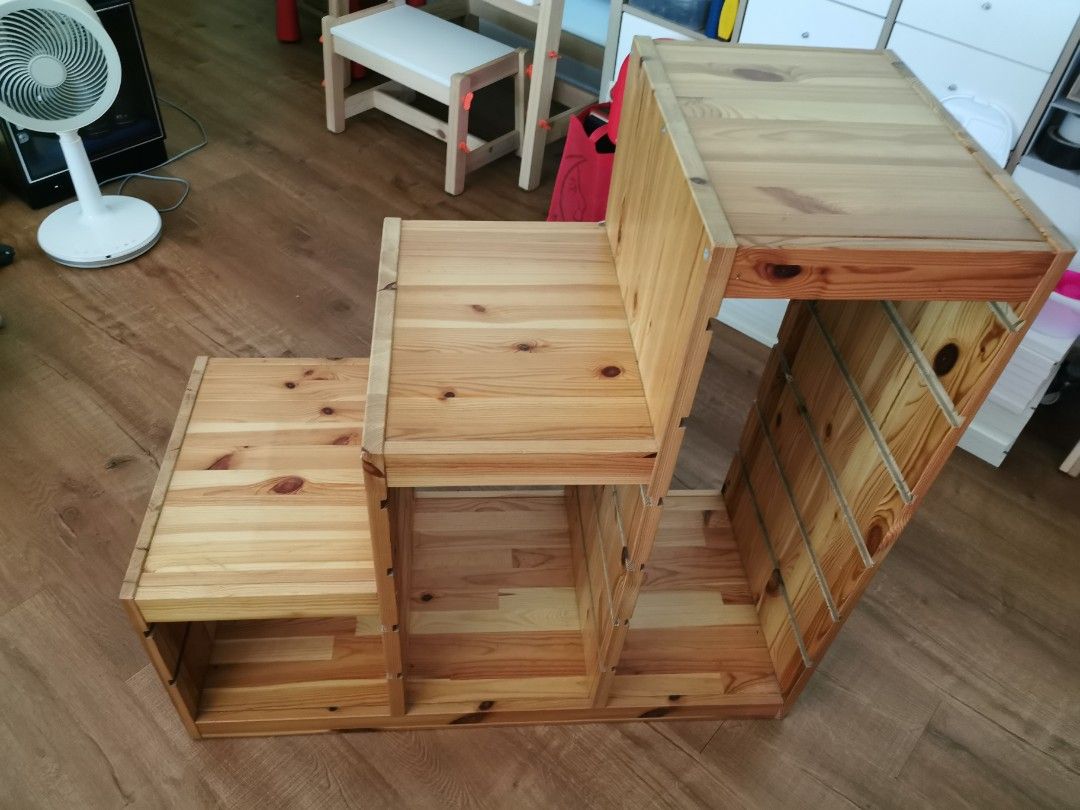 Trofast Solid Wood Step Shelf, Furniture & Home Living, Furniture ...