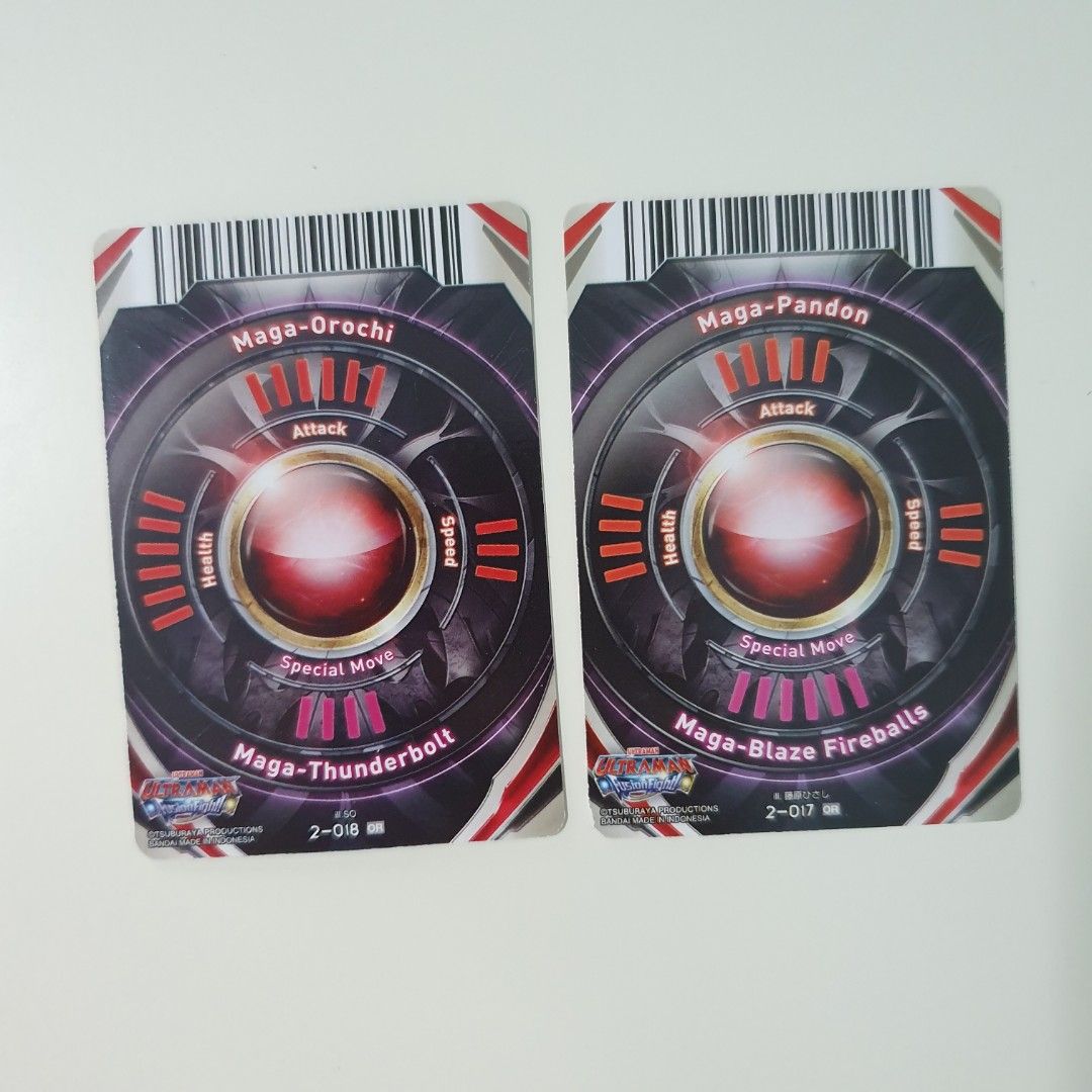Ultraman Fusion Fight Maga-Orochi & Maga-Pandon Game Arcade Trading ...