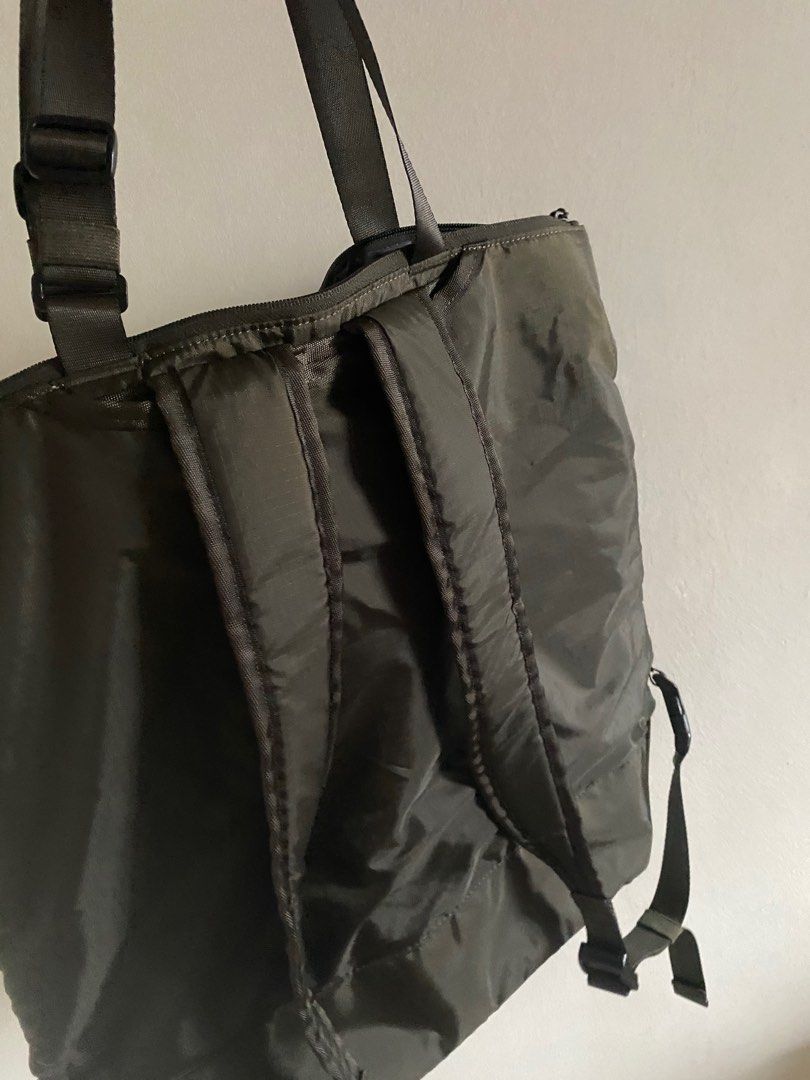 Uniqlo 2-way tote/back pack on Carousell