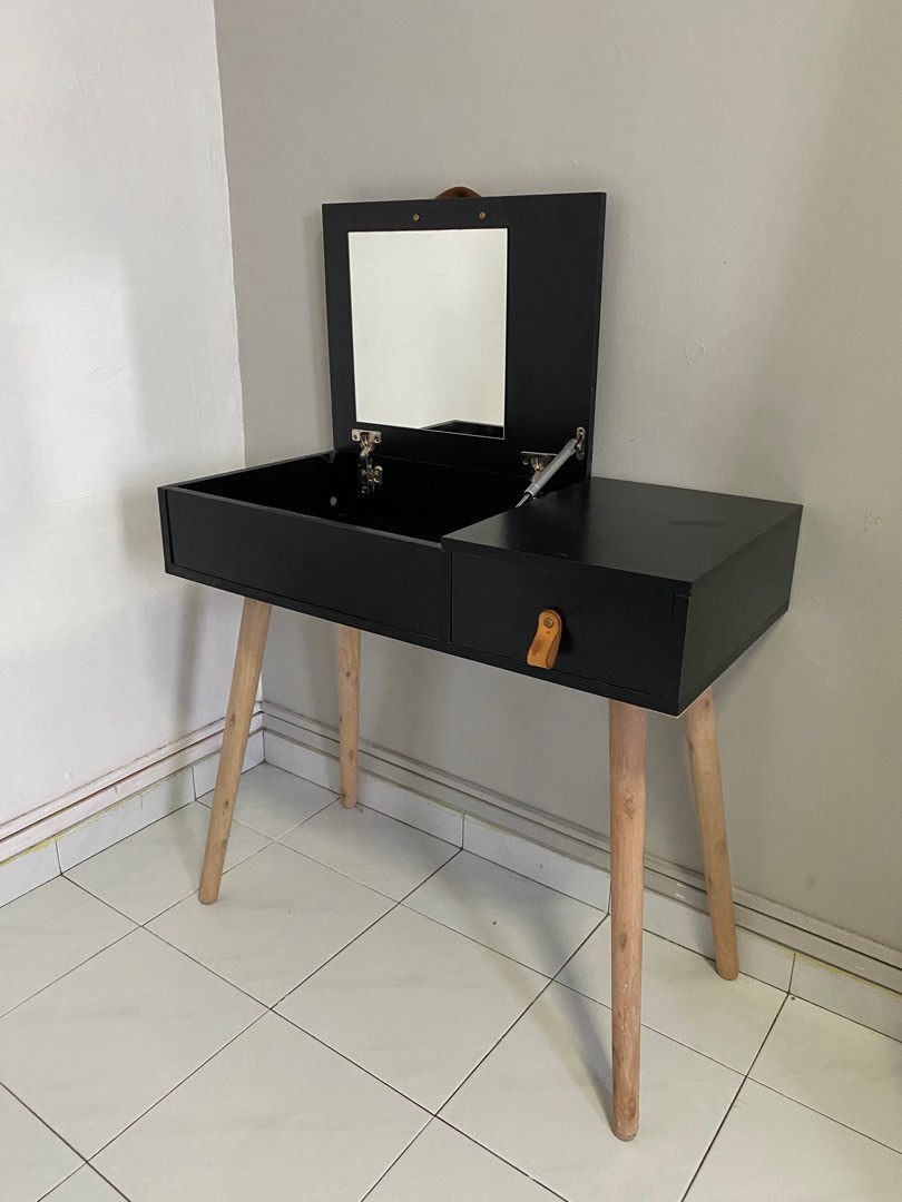 vanity or study table or desk (moving out sale!!), Furniture & Home ...