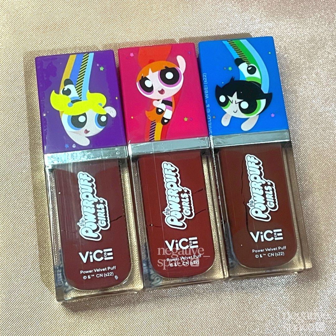 Vice Cosmetics Powerpuff Girls Liquid Lipsticks Set, Beauty & Personal ...