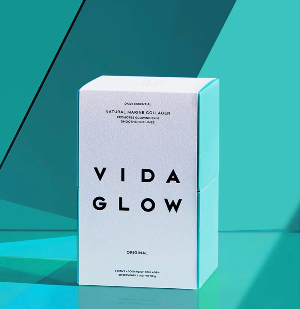 Vida Glow Natural Marine Collagen, Health & Nutrition, Health ...
