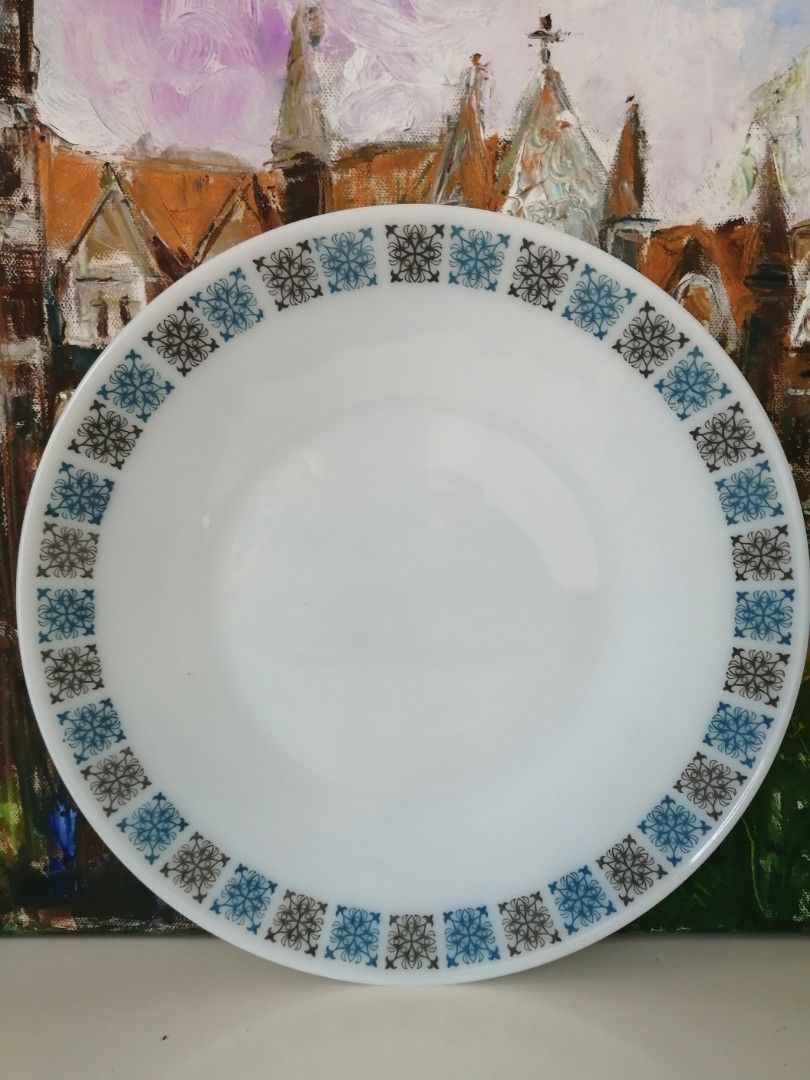 Vintage Jaj Pyrex Chelsea Pattern Dinner Plates Set of 10, Hobbies ...