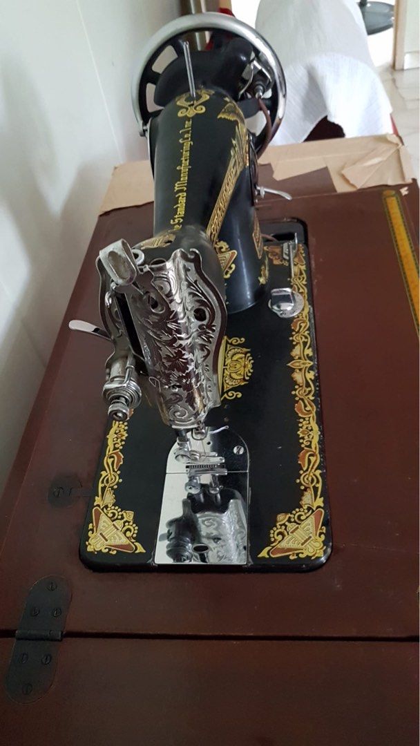 Vintage Standard Brand Sewing Machine, Furniture & Home Living, Home ...