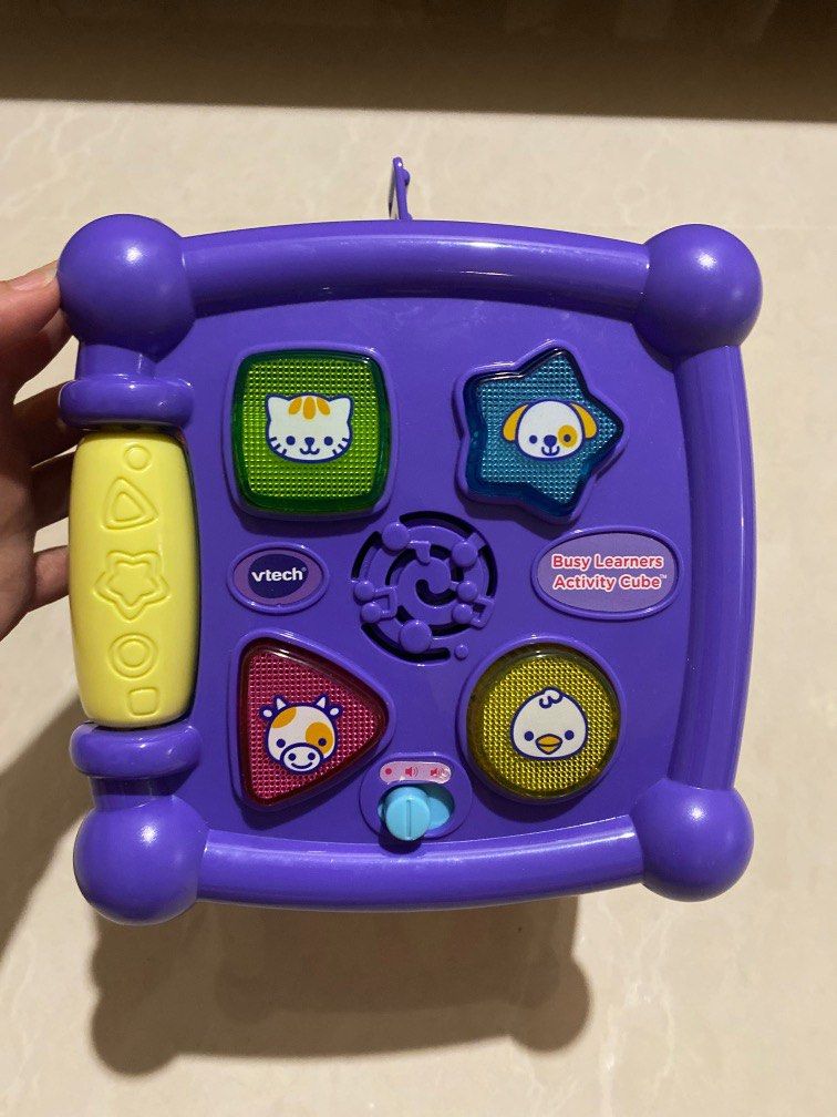 Vtech busy learners activity cube, Babies & Kids, Infant Playtime on ...