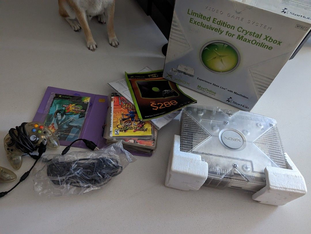 Xbox console crystal complete untested, Video Gaming, Video Game ...