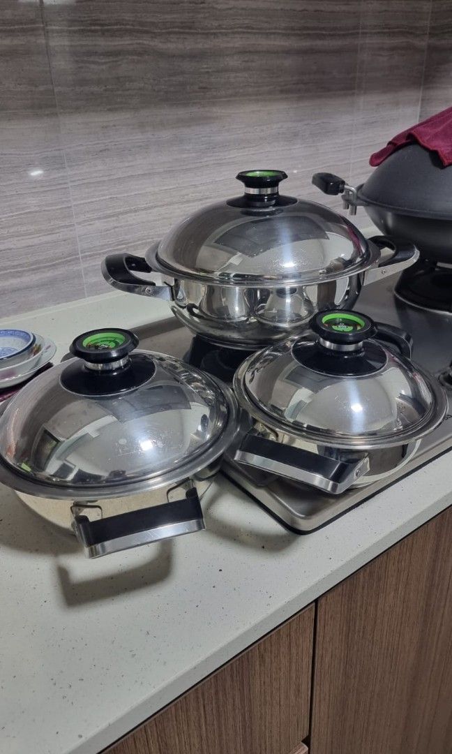 100% Authentic AMC Pot Set (LIMITED), Furniture & Home Living ...