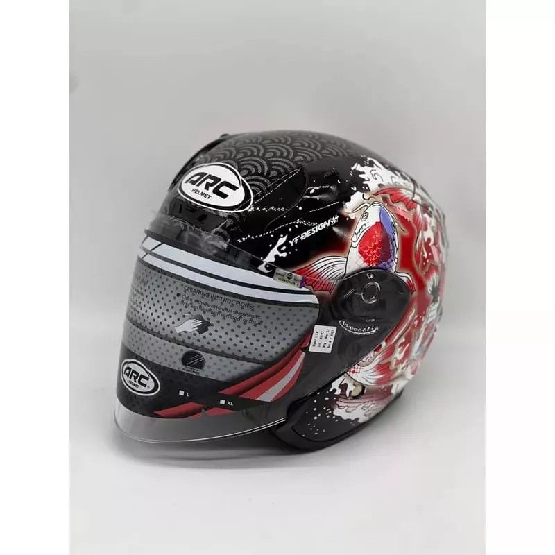 100% ORI+SIRIM} ARC XR KOI IKAN HELMET JAPAN DESIGN RITZ, Motorcycles ...