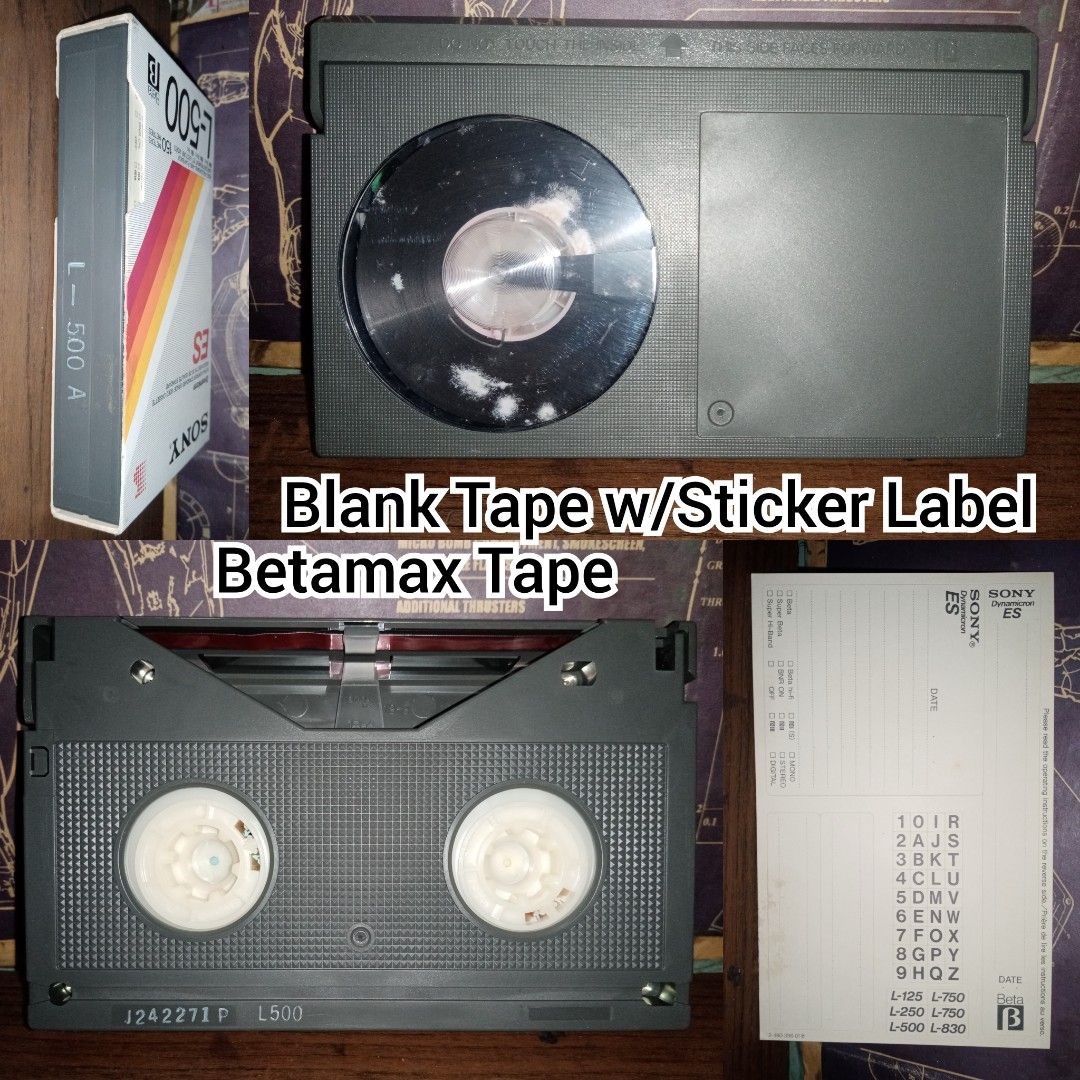 1970s-80s Betamax Tapes Three on Carousell