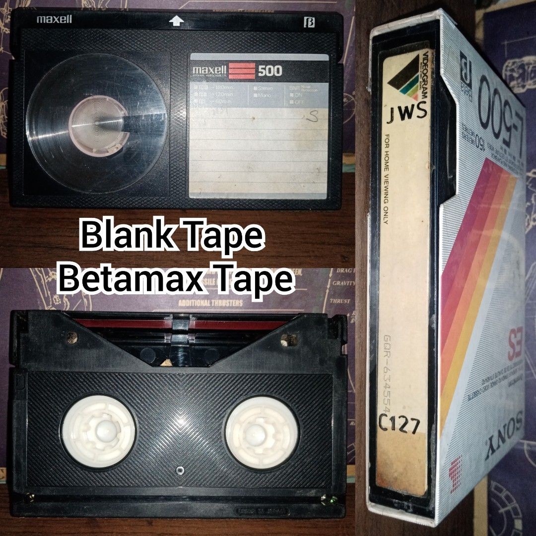 1970s-80s Betamax Tapes Three on Carousell