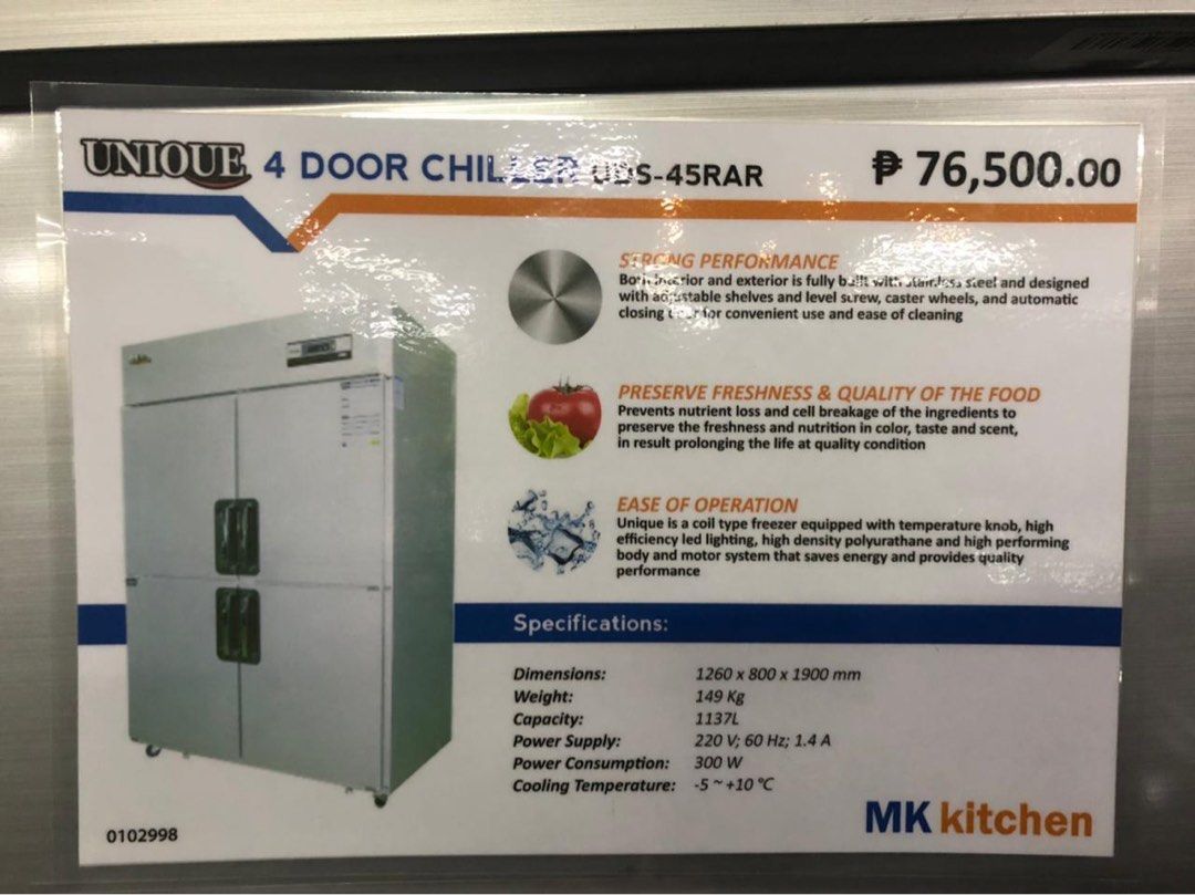 4 door chiller on Carousell