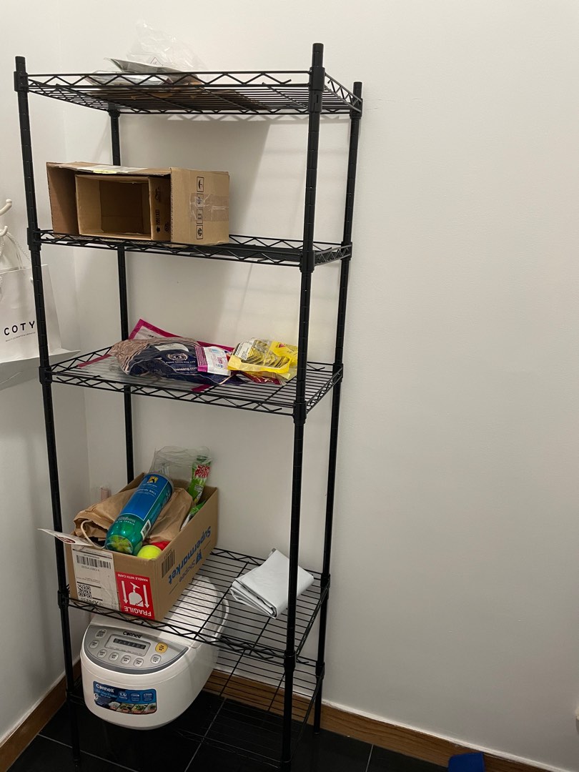 5 storey storage rack, Furniture & Home Living, Furniture, Shelves ...