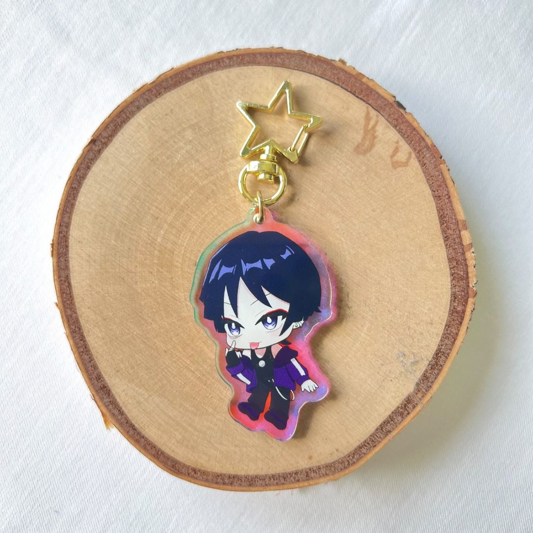 6CM Holo Scaramouche Genshin Impact Keychain, Hobbies & Toys ...