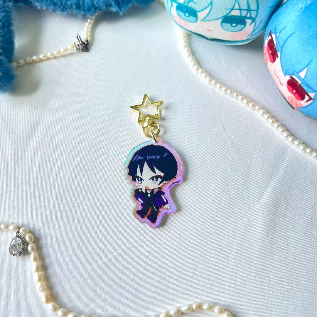 6CM Holo Scaramouche Genshin Impact Keychain, Hobbies & Toys ...