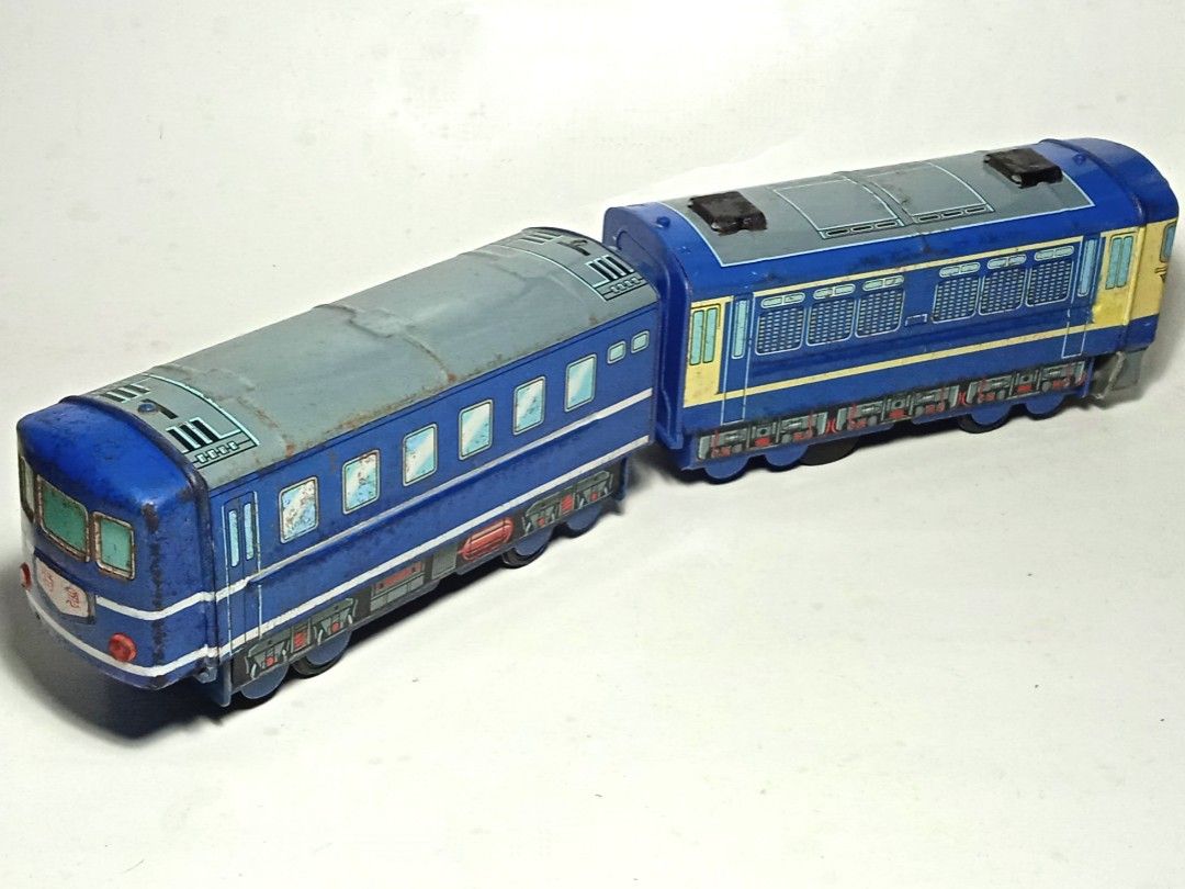 70年代15吋大架版日本製！itrea 70s 15" LONG 1st ver JR Express EF7015 Train Locomotive Friction Drive ...