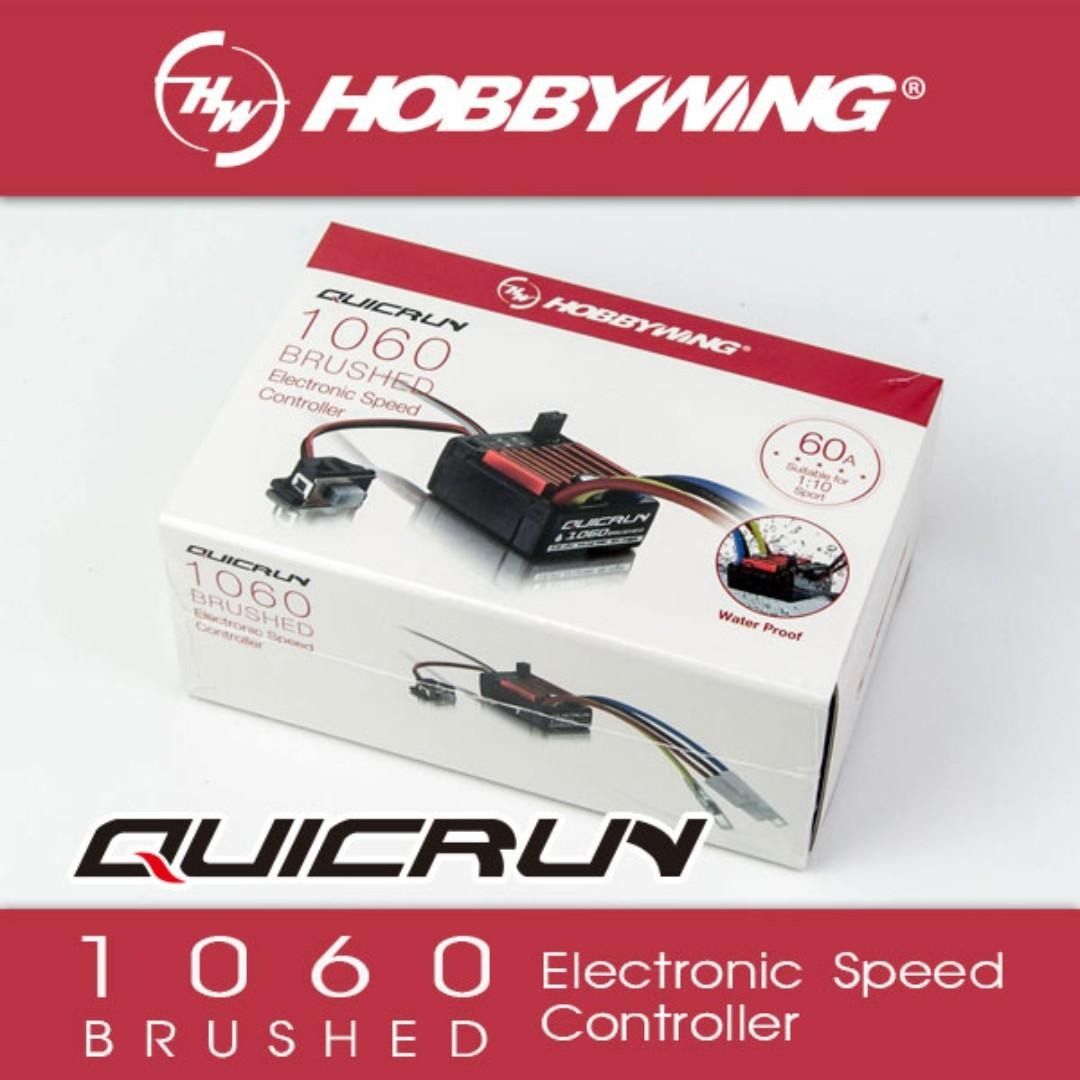 全新 盒裝 Hobbywing Quicrun WP-1060 NiMH LiPo 2-3S 60A Waterproof Brushed ...