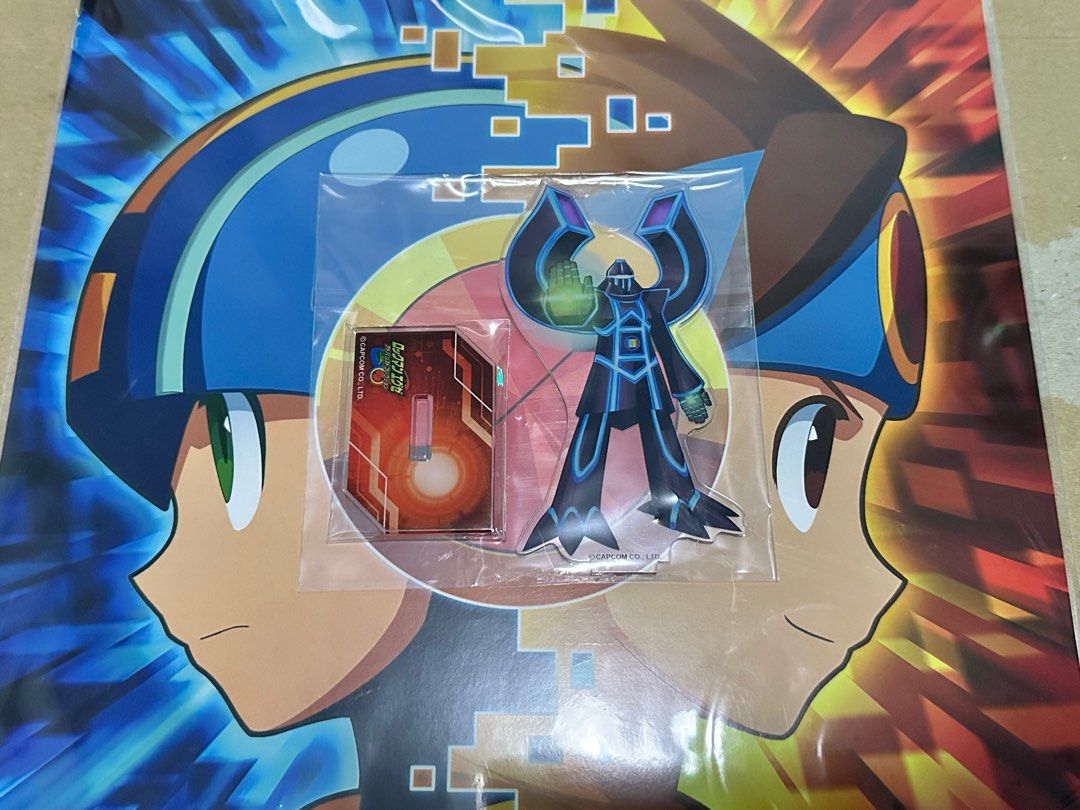 全新 洛克人EXE 4 Capcom Store 亞加力膠立牌 雷射人 レーザーマン LaserMan, 興趣及遊戲, 玩具 & 遊戲類 ...