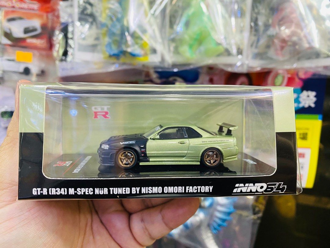 現貨 INNO64 ( IN64-R34MS-NOF ) NISSAN SKYLINE GT-R (R34) M-SPEC NUR Tuned ...