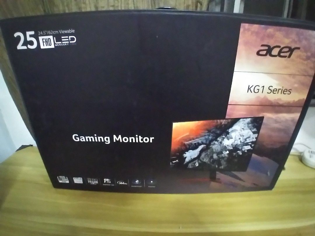 Acer kg1 gaming monitor, Computers & Tech, Parts & Accessories, Monitor ...