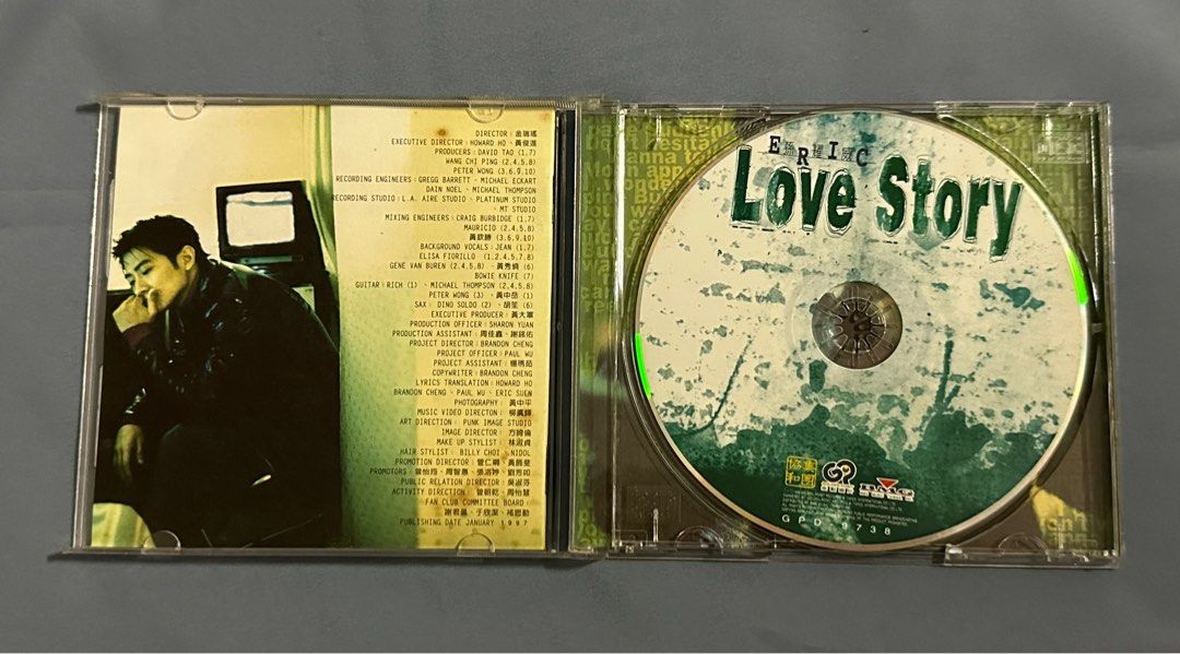 B2& 孫耀威 ERIC / 首張英文專輯 Love Story ～二手CD, 書籍、休閒與玩具, 樂器、音樂相關, CD、DVD在旋轉拍賣