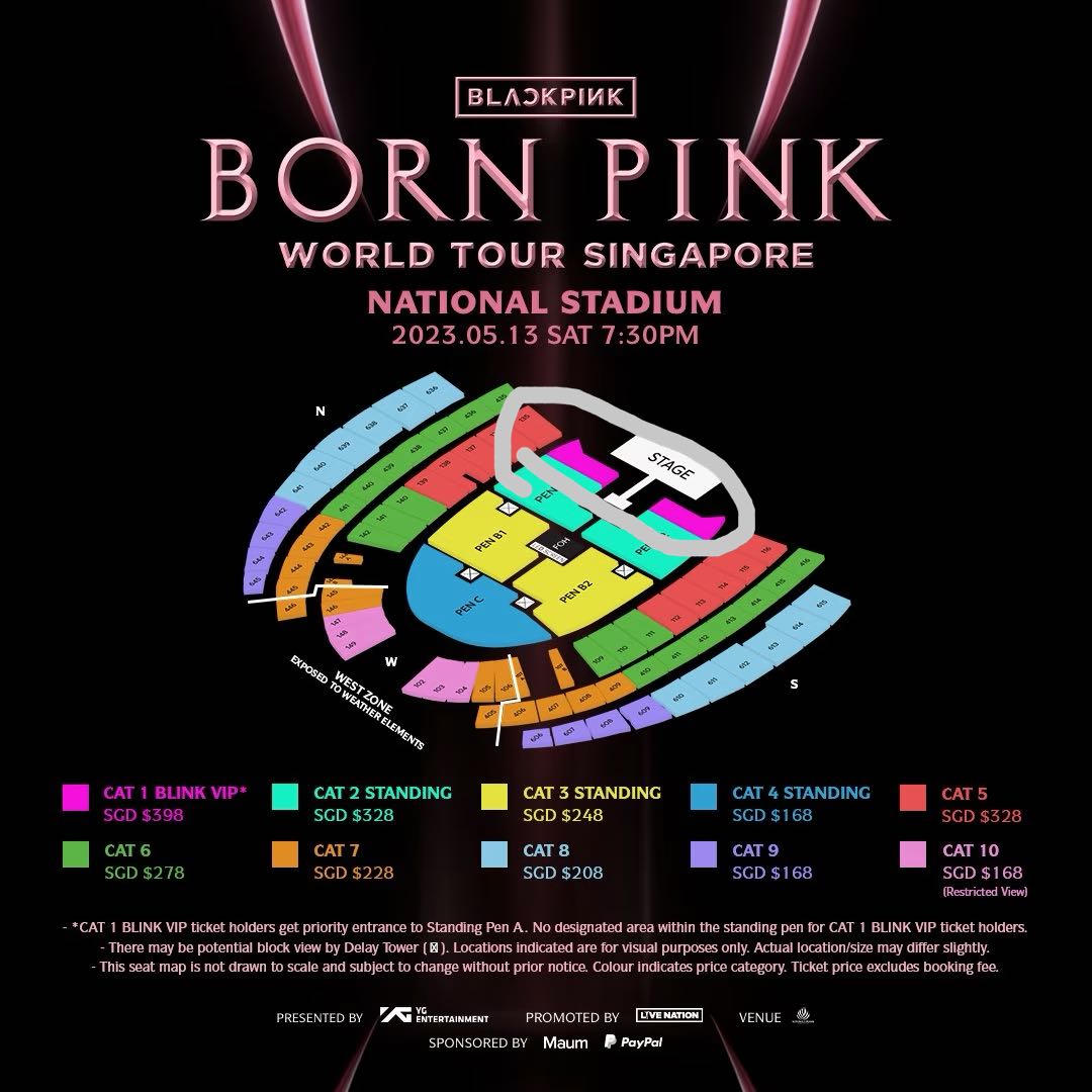Blackpink BLINK VIP Cat 1 Tickets 14 May, Tickets & Vouchers, Event ...