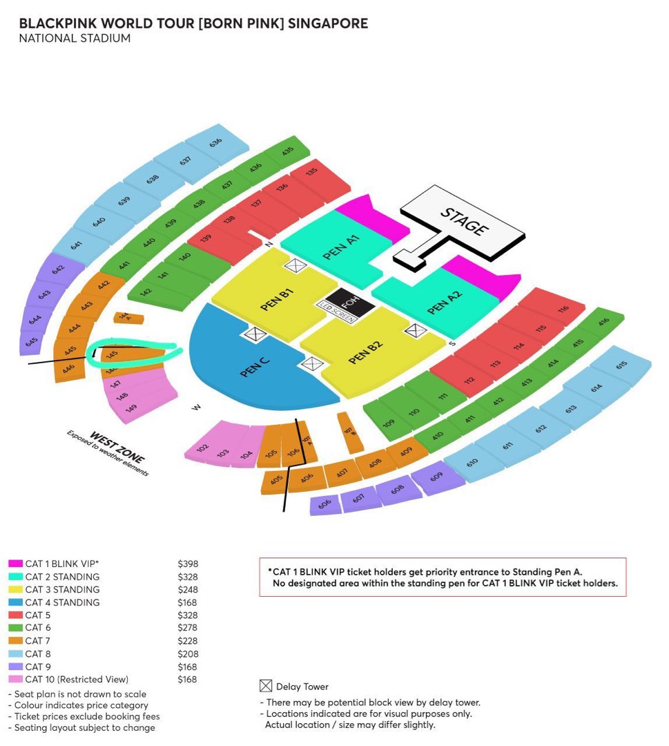 Blackpink concert ticket, Tickets & Vouchers, Event Tickets on Carousell